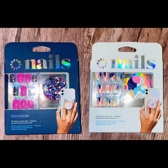 PopSocket | Makeup | 2 Sets Pop Socket Ready Wear Press On Nail ...